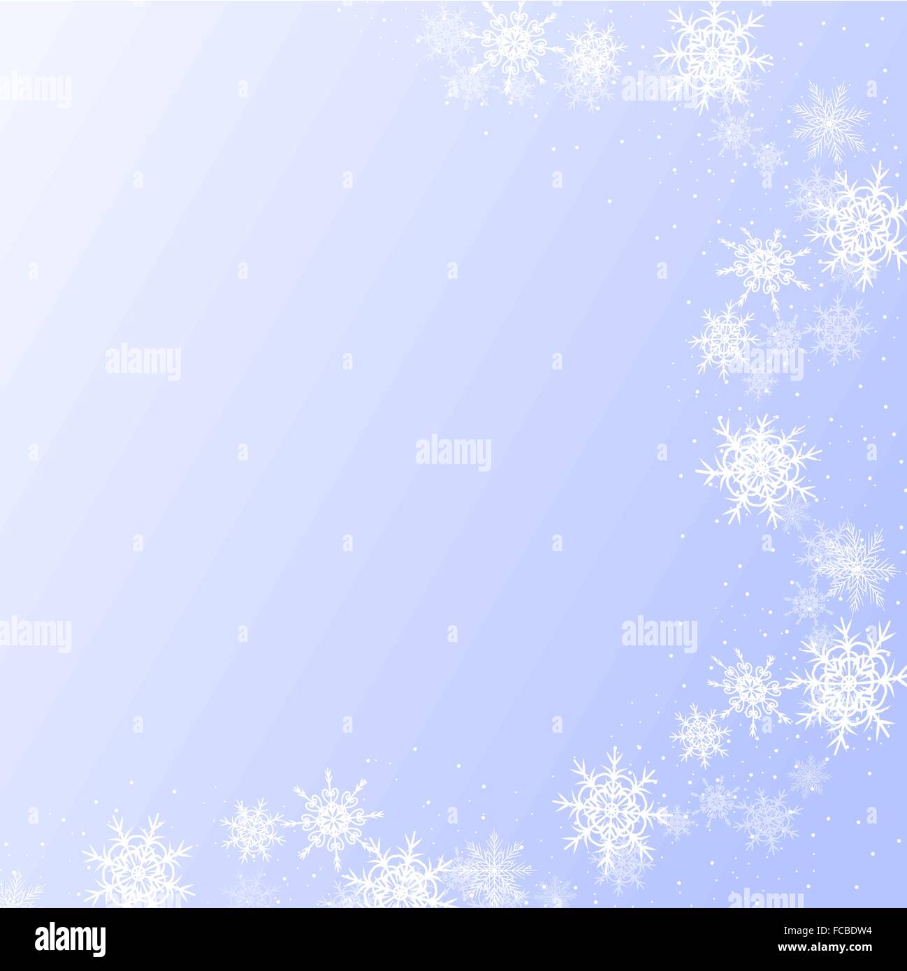 Winter snowfall snowflakes white background Stock Vector Images - Alamy