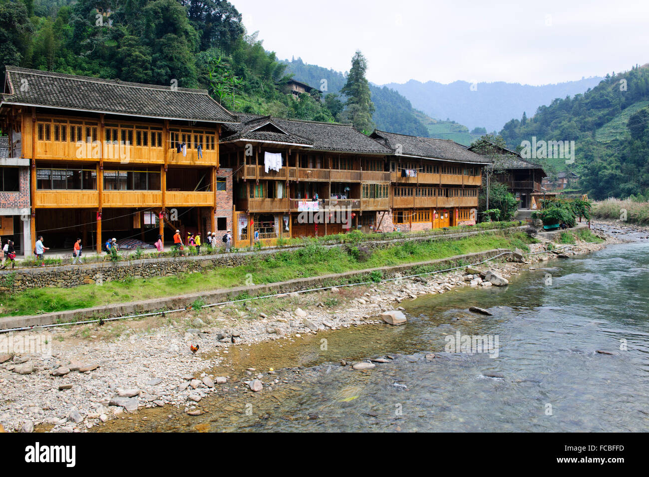 Huangluo Yao Village,Village performance,Surrounding Area Rice Terraces ...