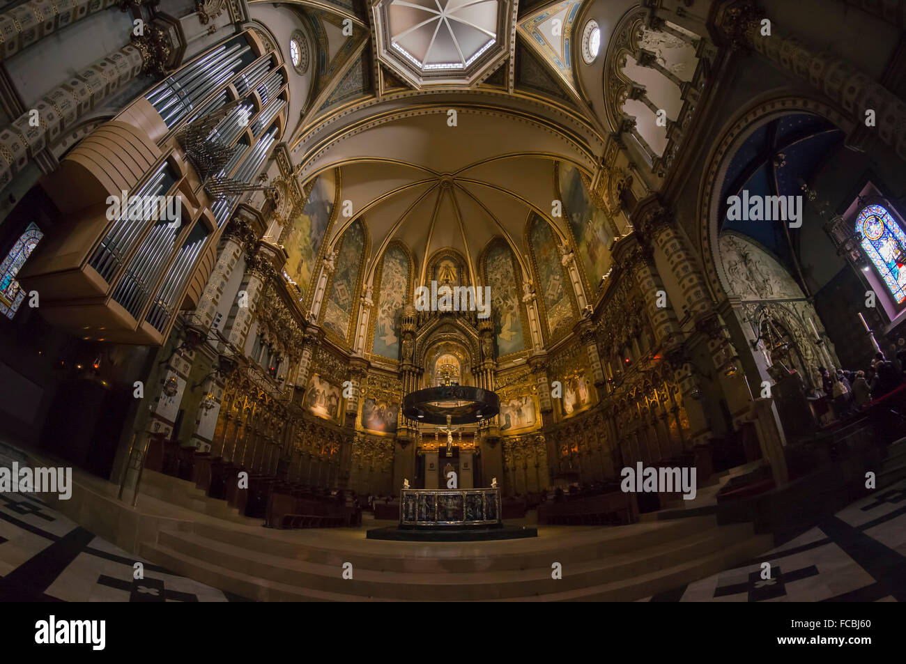 Monastery montserrat interior hi-res stock photography and images - Alamy