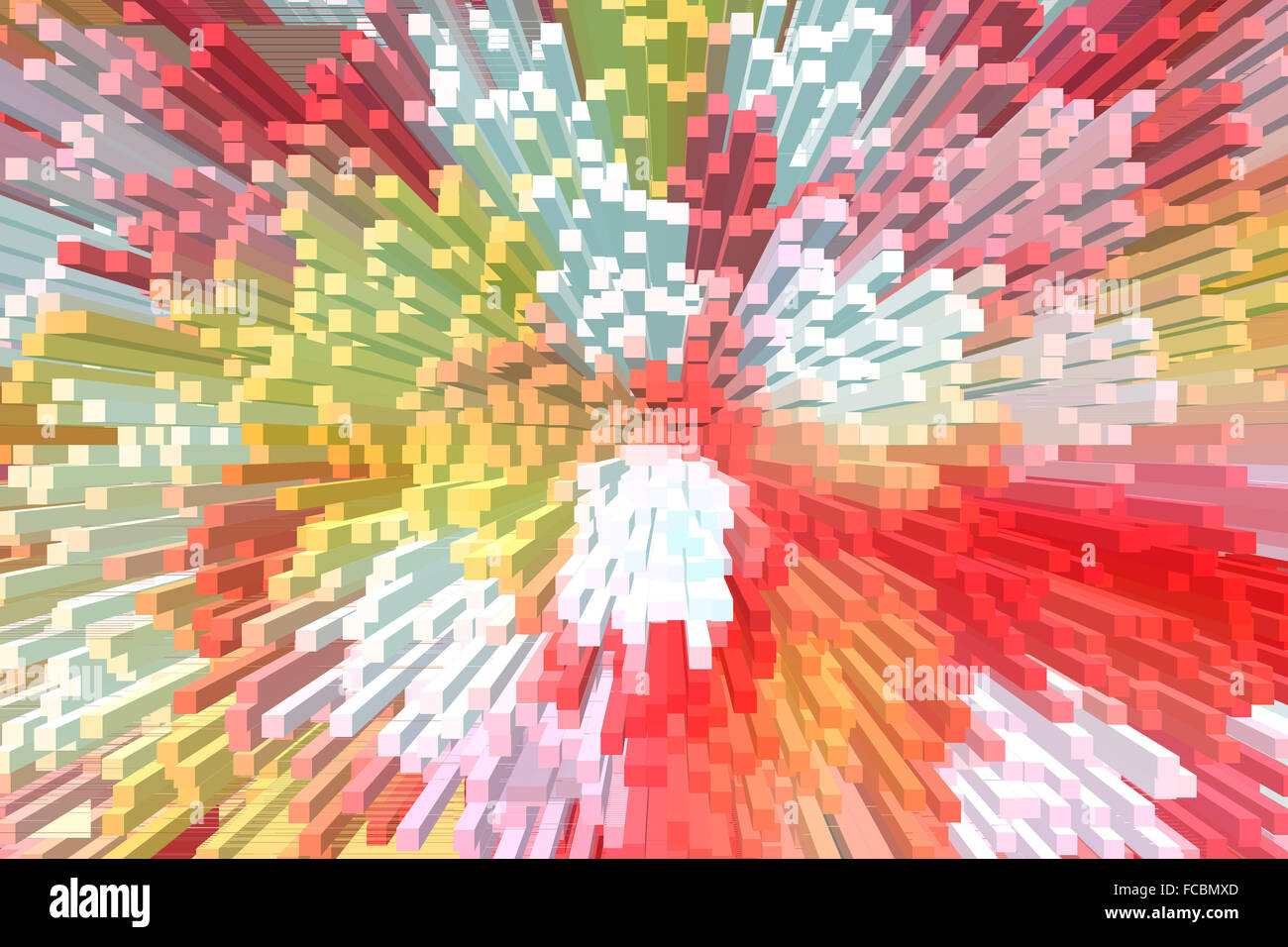 multi-colored explosion is very bright red and white Stock Photo - Alamy