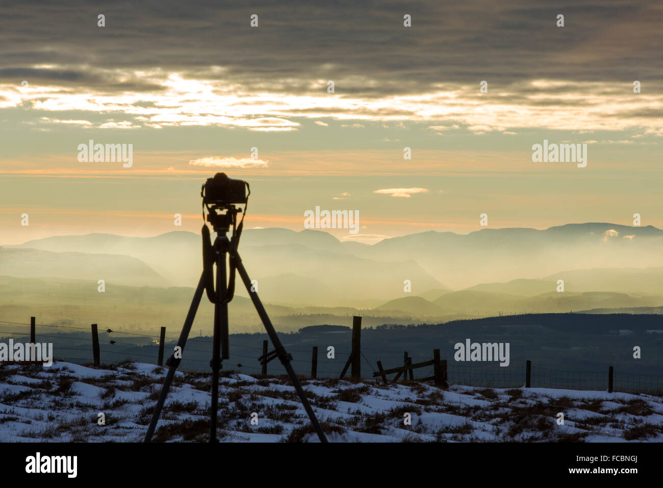 Looking towards the Lake District hills from Hartside in the North ...