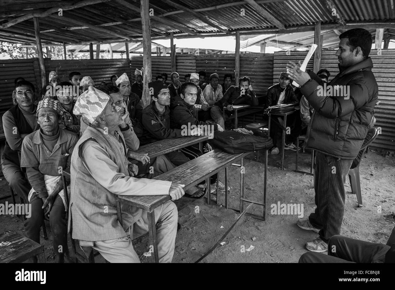 Nepal, Nuwakot district, one year after the earthquake, humanitarian ...