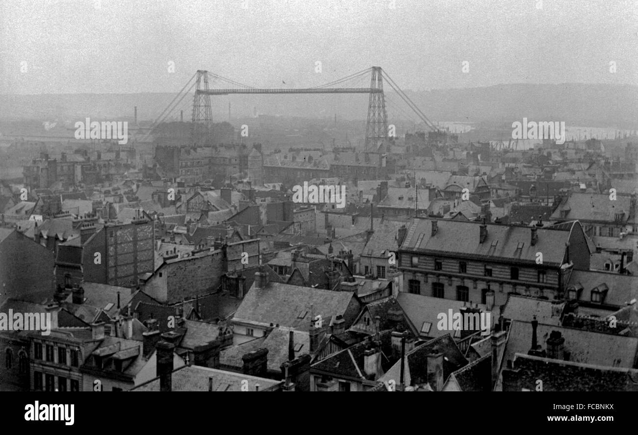 AJAXNETPHOTO.1905 (APPROX).ROUEN, FRANCE. - FLYING BRIDGE - A VIEW ...