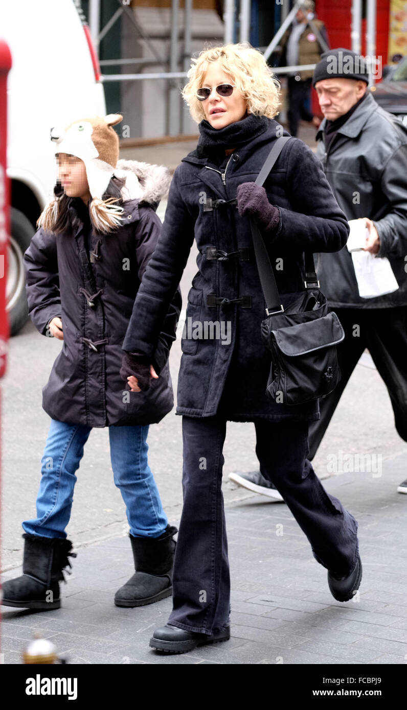 Meg Ryan and daughter Daisy True Ryan spotted in Soho Featuring: Meg ...