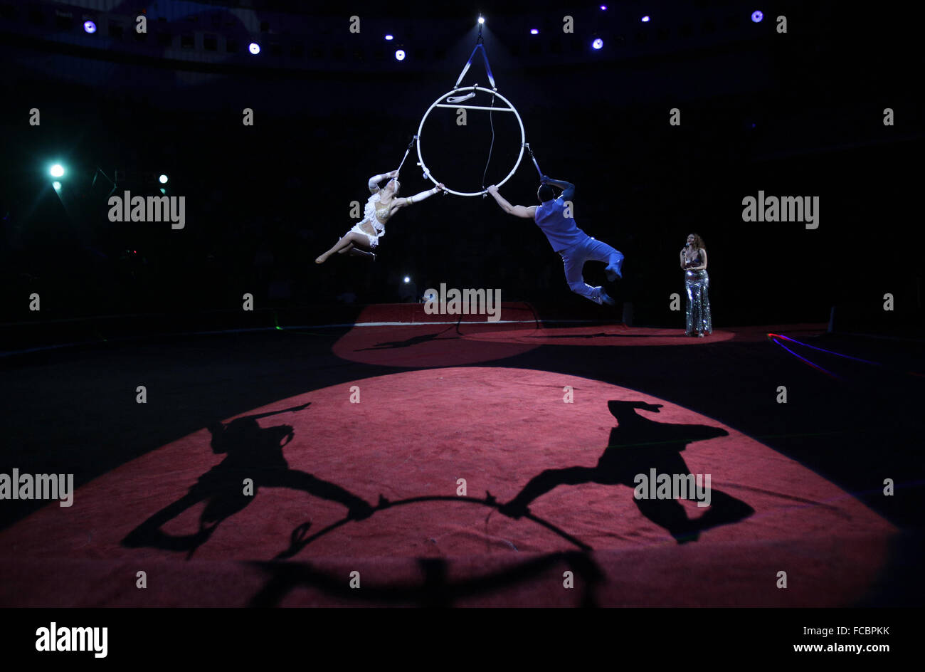 Kiev, Ukraine. 4th Dec, 2015. Ukrainian National Circus artists perform ...