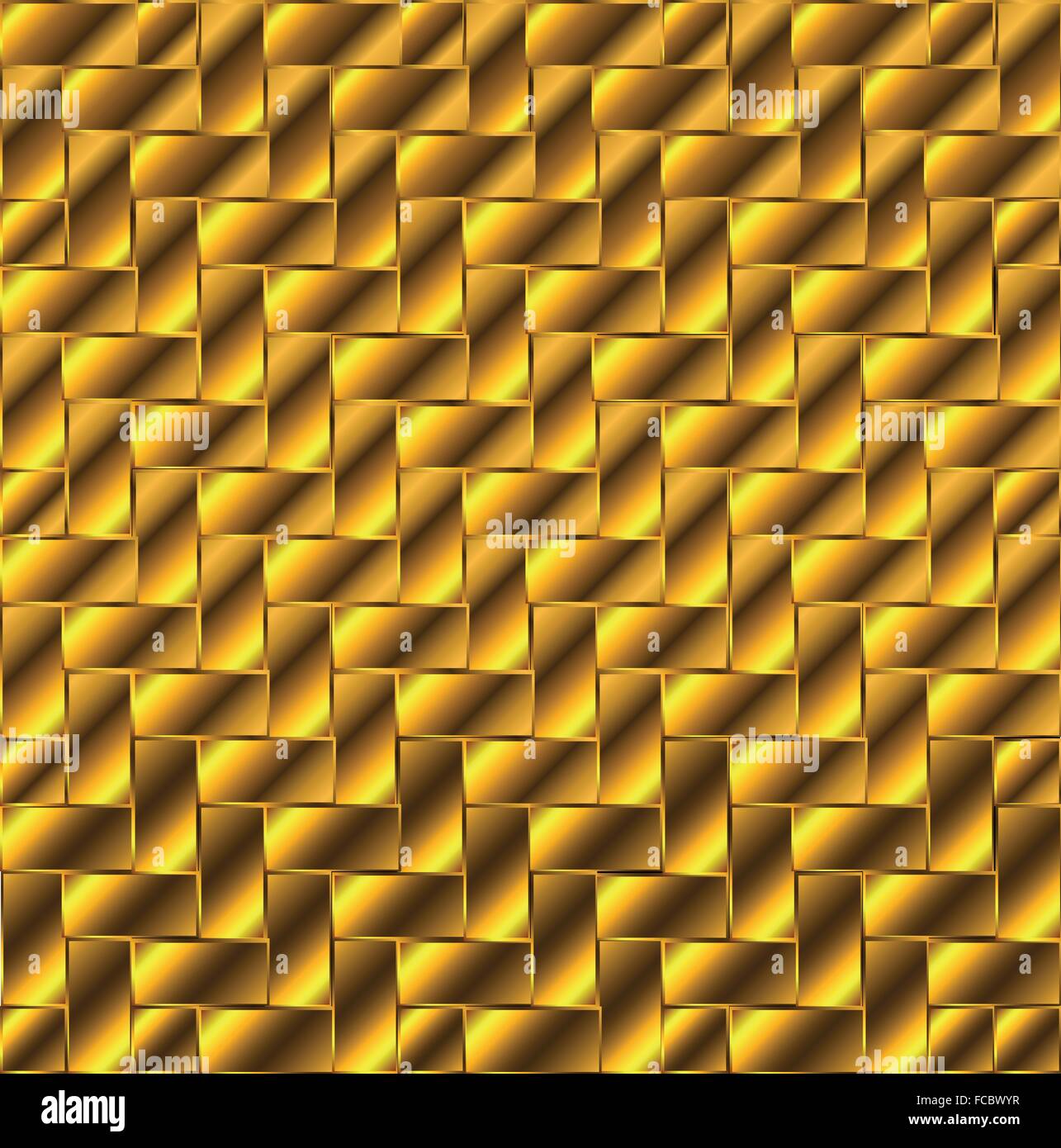 A collection of gold blocks arranged a flooring tiles Stock Vector ...