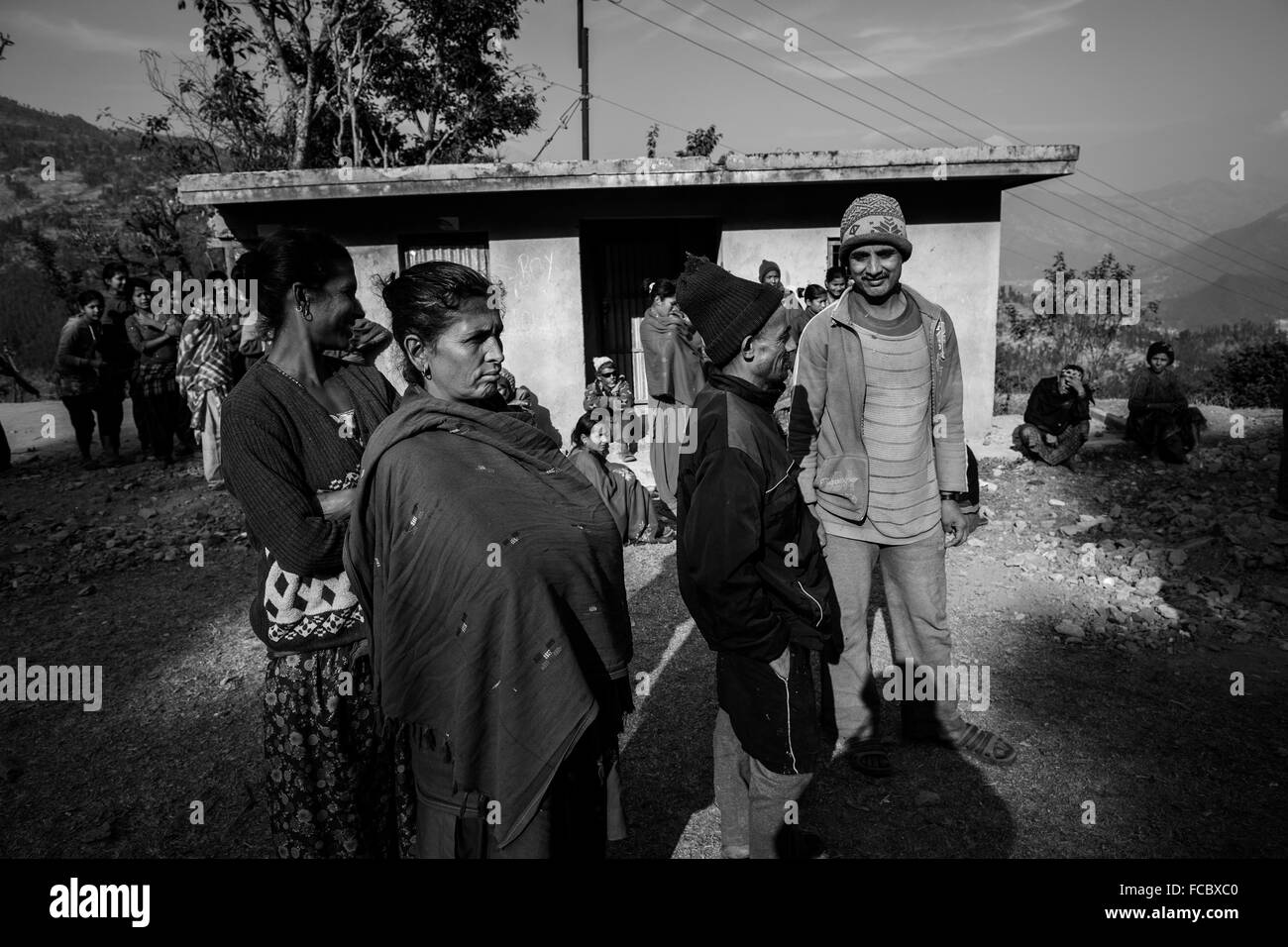 Nepal, Nuwakot district, one year after the earthquake, humanitarian ...