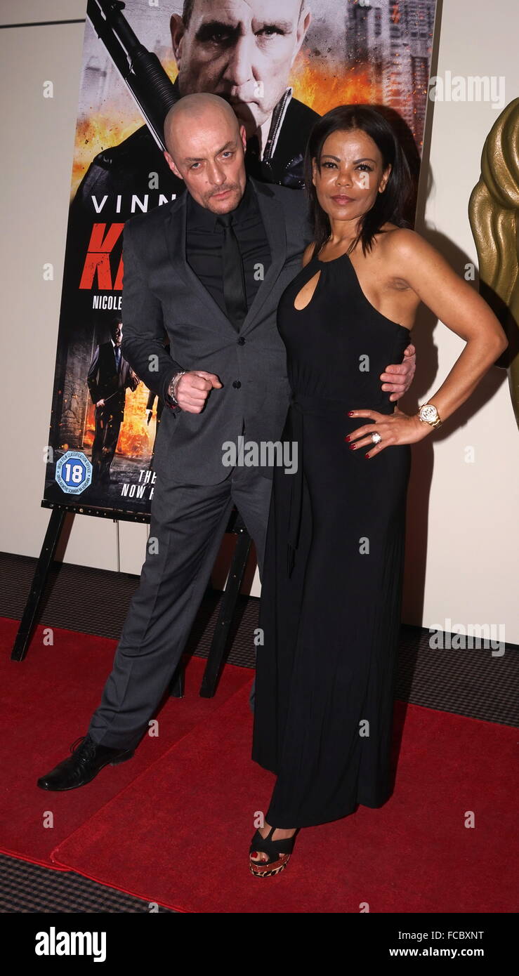 London, UK. 21st January, 2016. Sean Cronin and girlfriend Nadia Alami ...