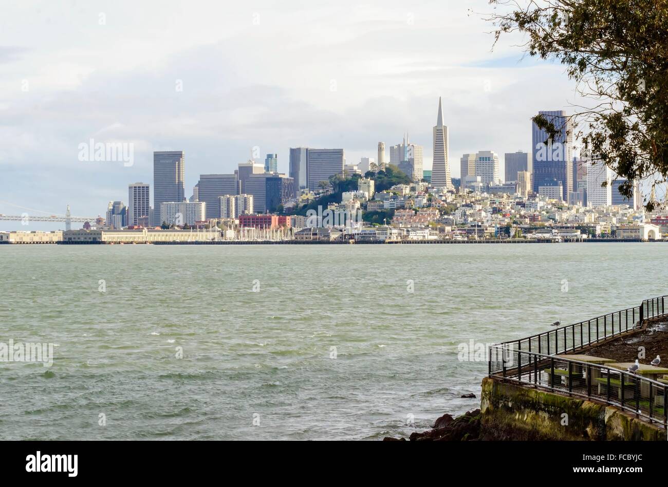 Alcatraz and financial district hi-res stock photography and images - Alamy
