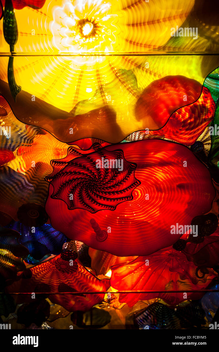 Chihuly Garden and Glass museum featuring one of Dale Chihuly's largest ...