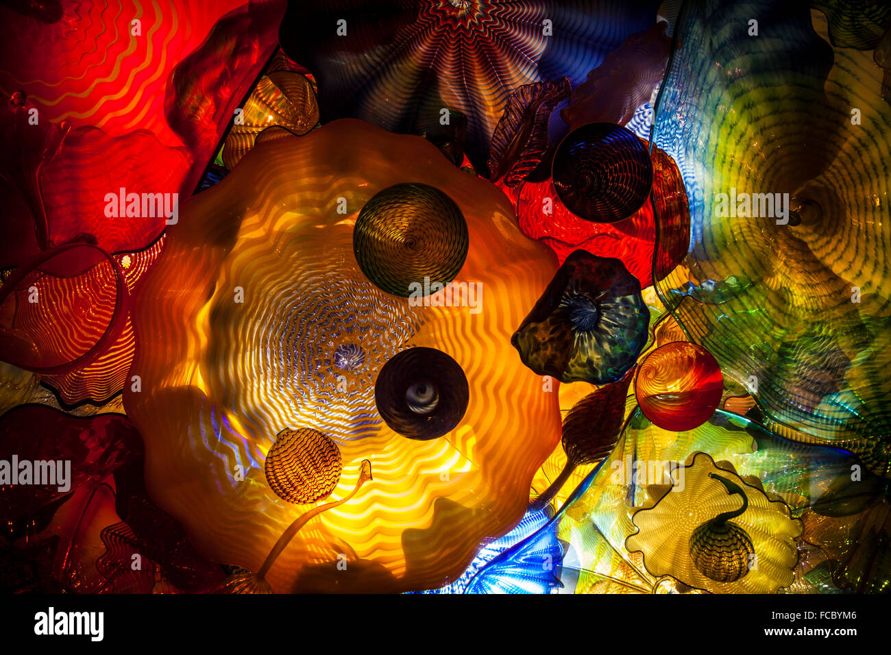 Chihuly Garden and Glass museum featuring one of Dale Chihuly's largest ...