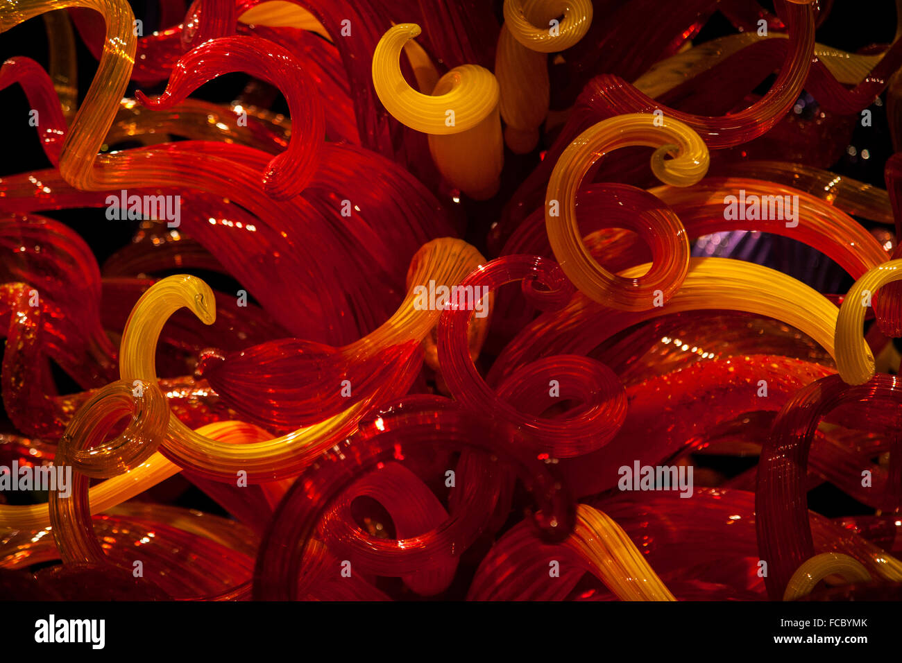 Chihuly Garden and Glass museum featuring one of Dale Chihuly's largest ...