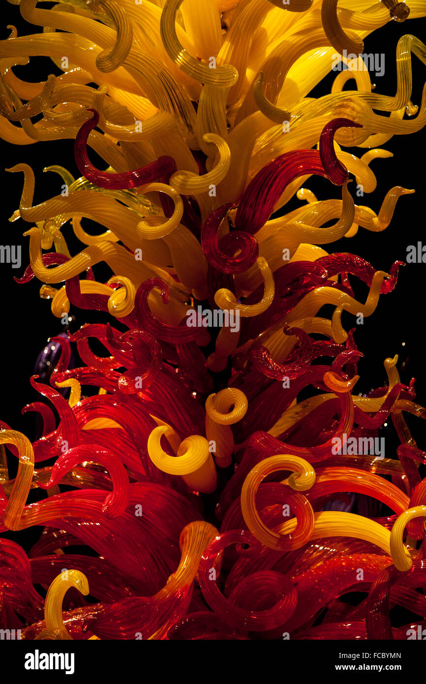 Chihuly Garden and Glass museum featuring one of Dale Chihuly's largest ...