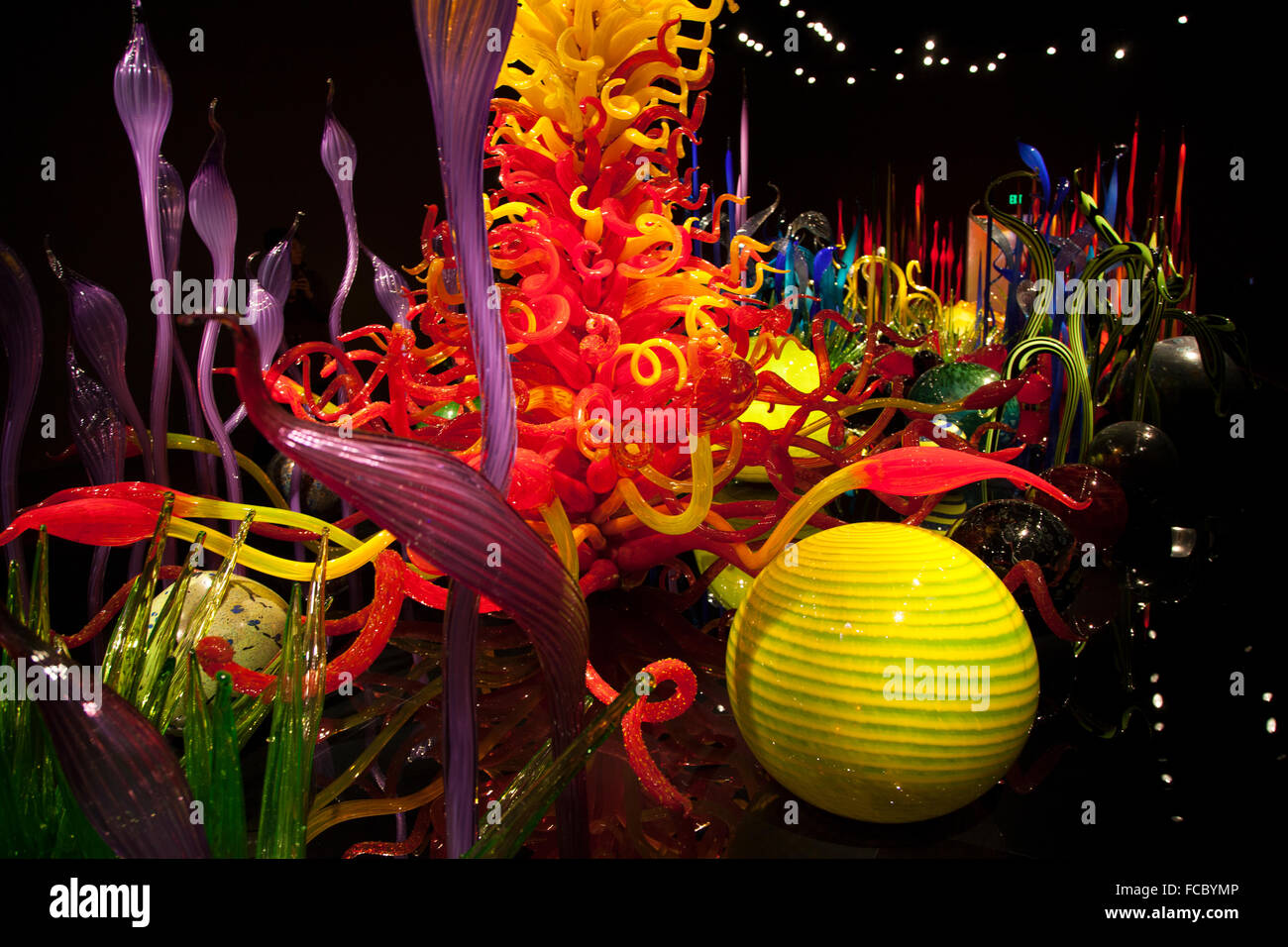 Chihuly Garden and Glass museum featuring one of Dale Chihuly's largest ...