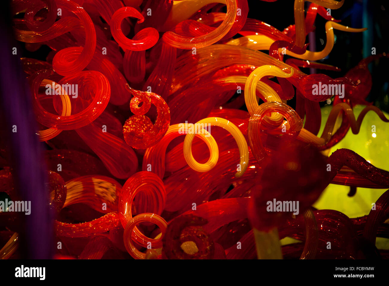 Chihuly Garden and Glass museum featuring one of Dale Chihuly's largest ...