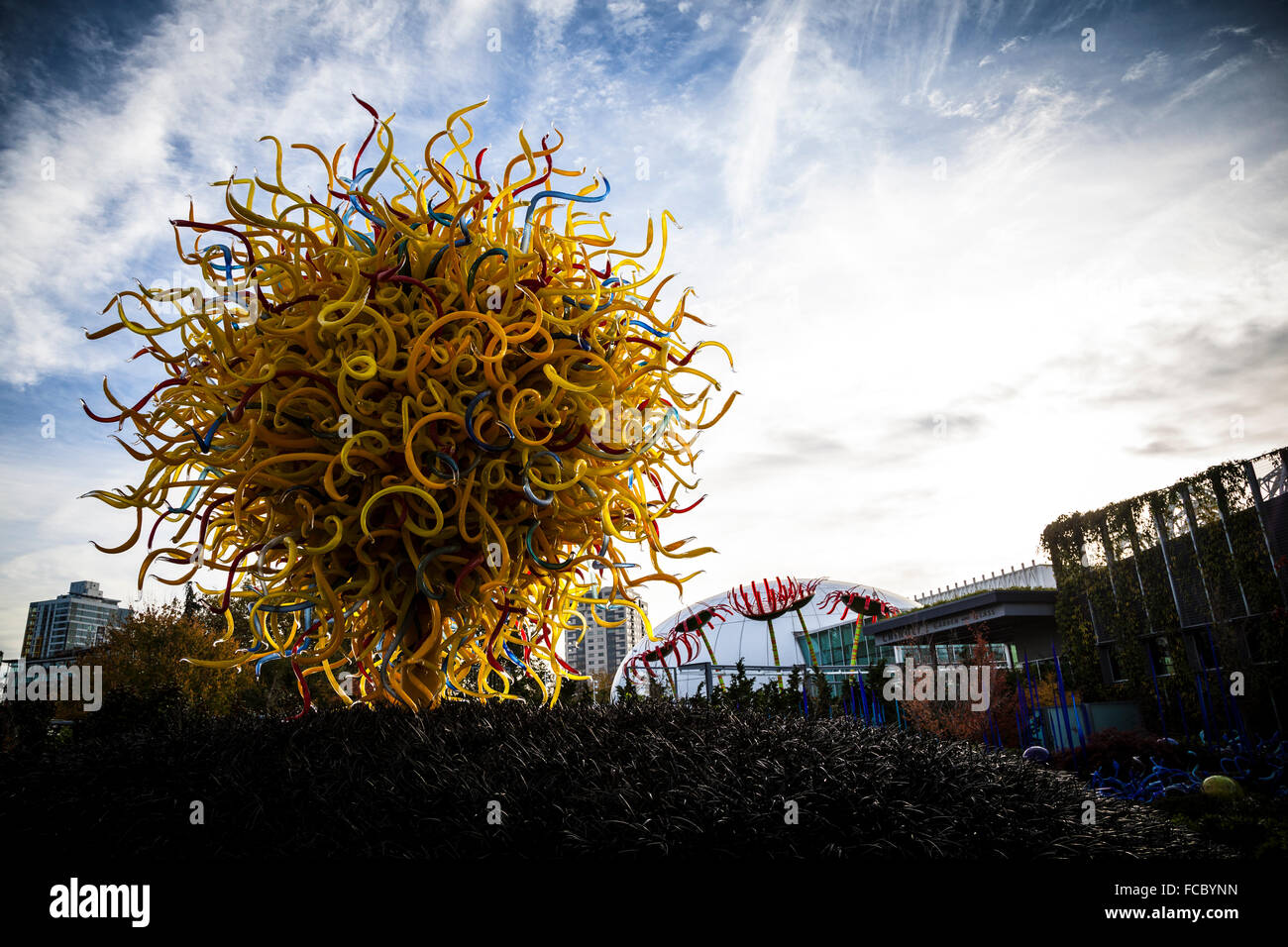Chihuly Garden and Glass museum featuring one of Dale Chihuly's largest ...