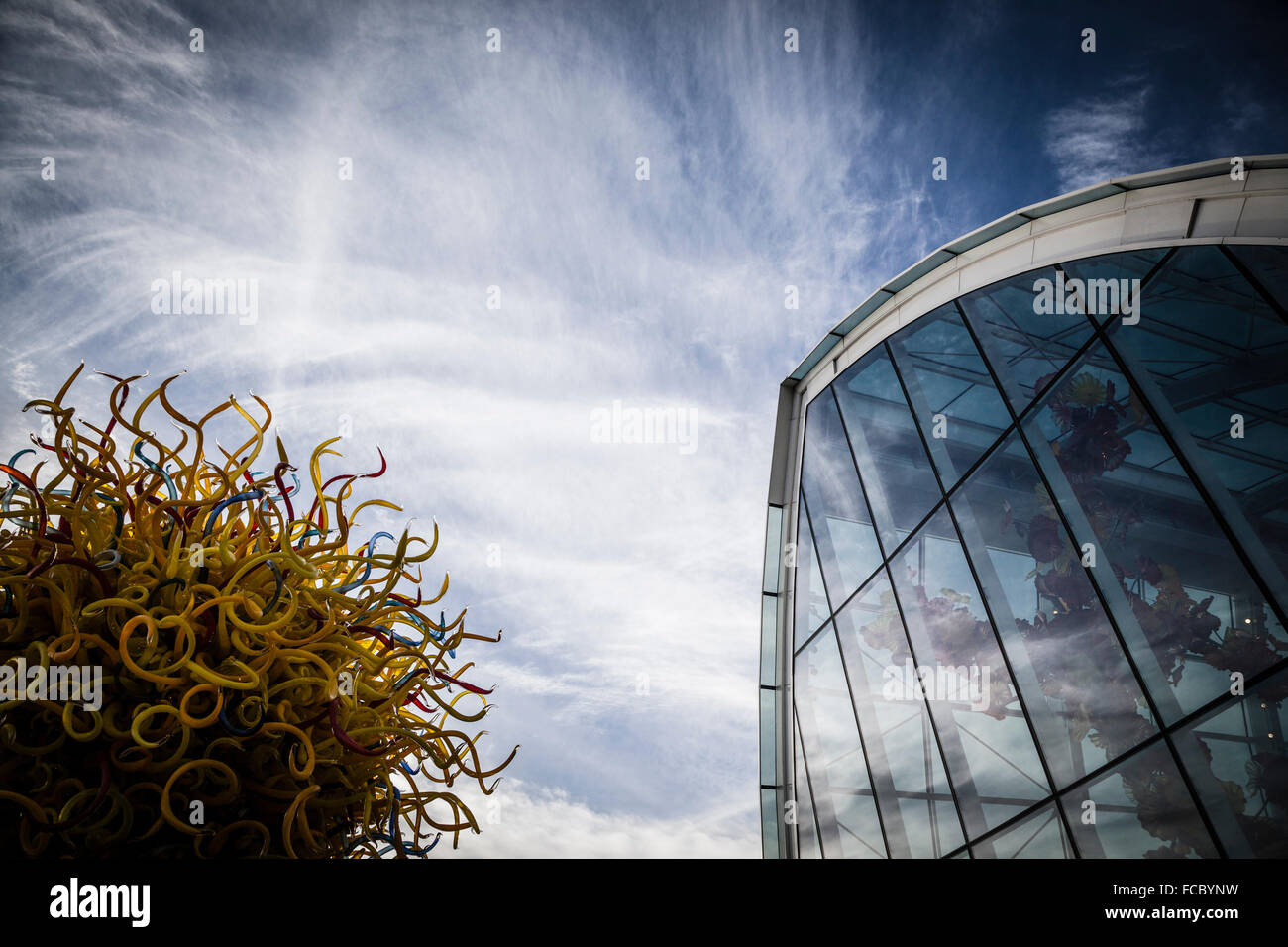Chihuly Garden and Glass museum featuring one of Dale Chihuly's largest ...