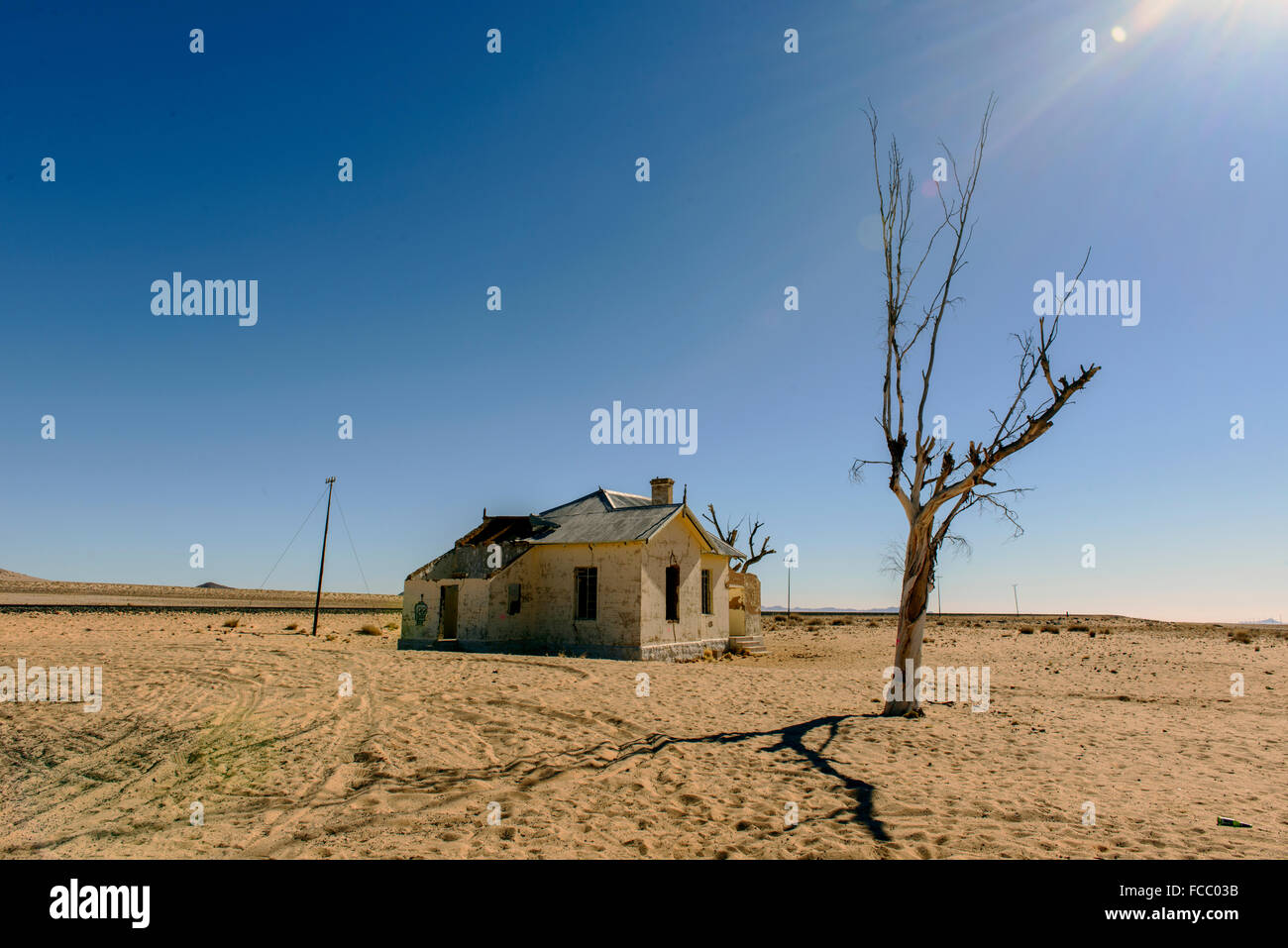 Abandoned train station at Garub, Namibia Stock Photo - Alamy