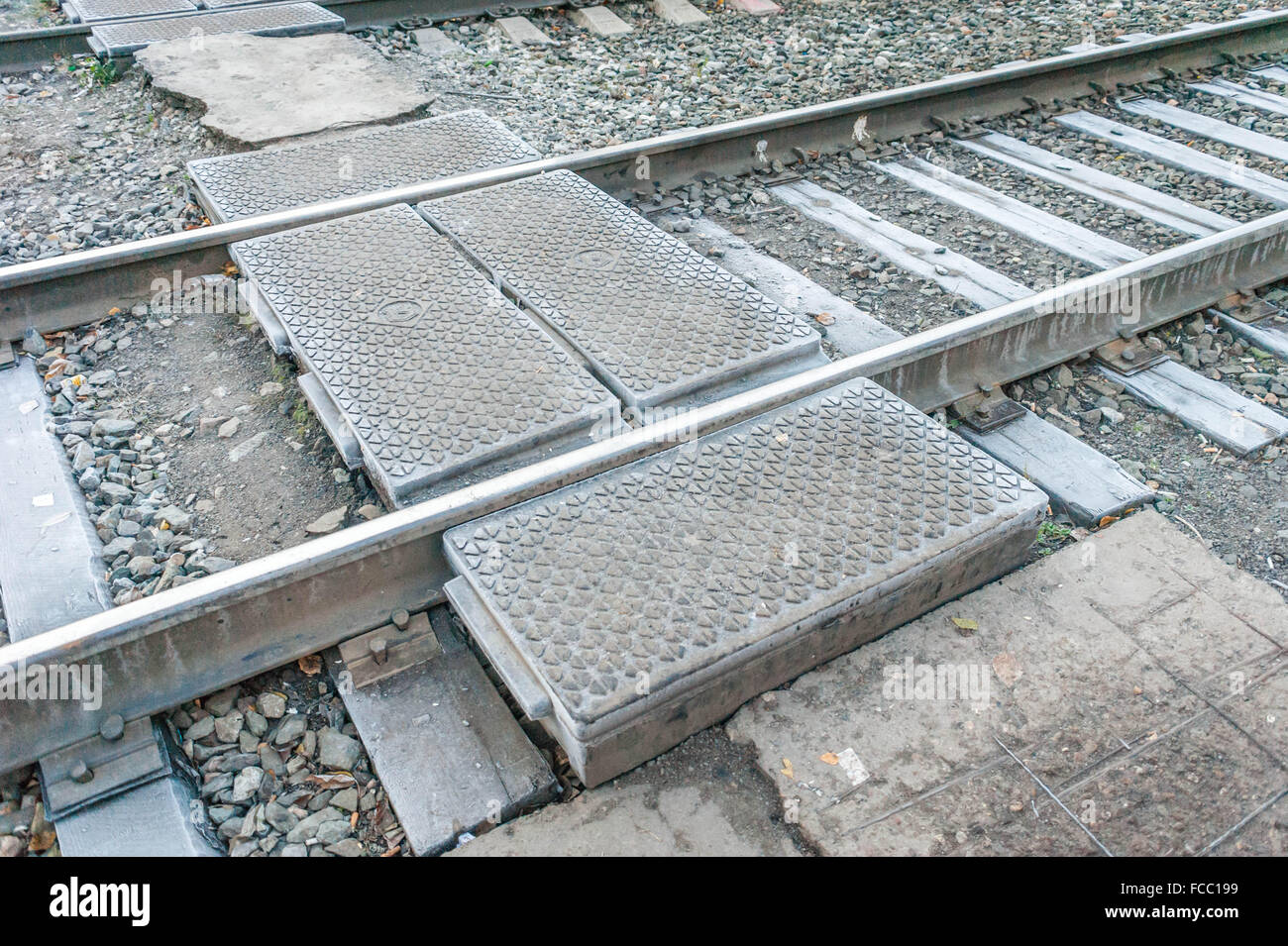 A General View Of Railway Tracks Stock Photo - Alamy