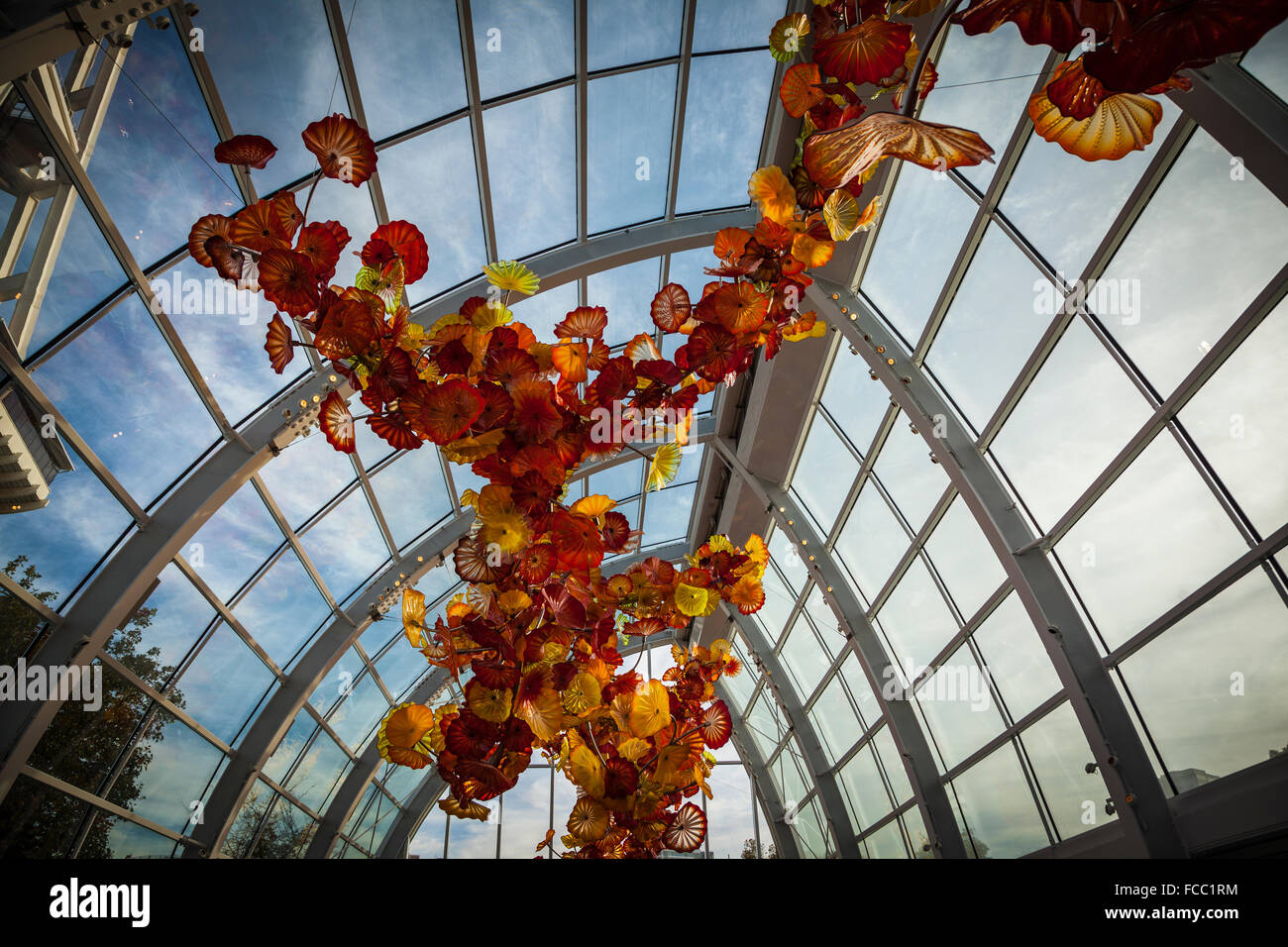Chihuly Garden and Glass museum featuring one of Dale Chihuly's largest ...