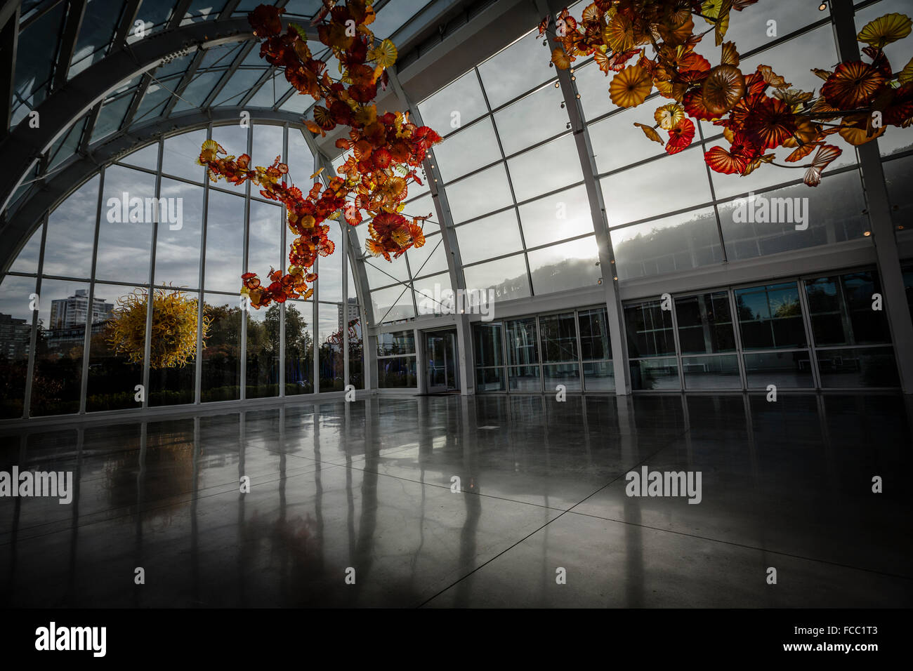 Chihuly Garden and Glass museum featuring one of Dale Chihuly's largest ...