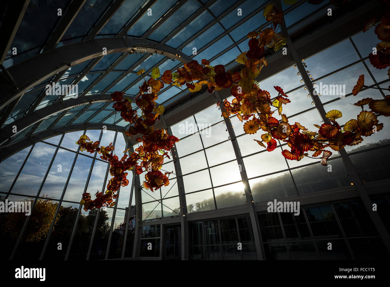 Chihuly Garden and Glass museum featuring one of Dale Chihuly's largest ...