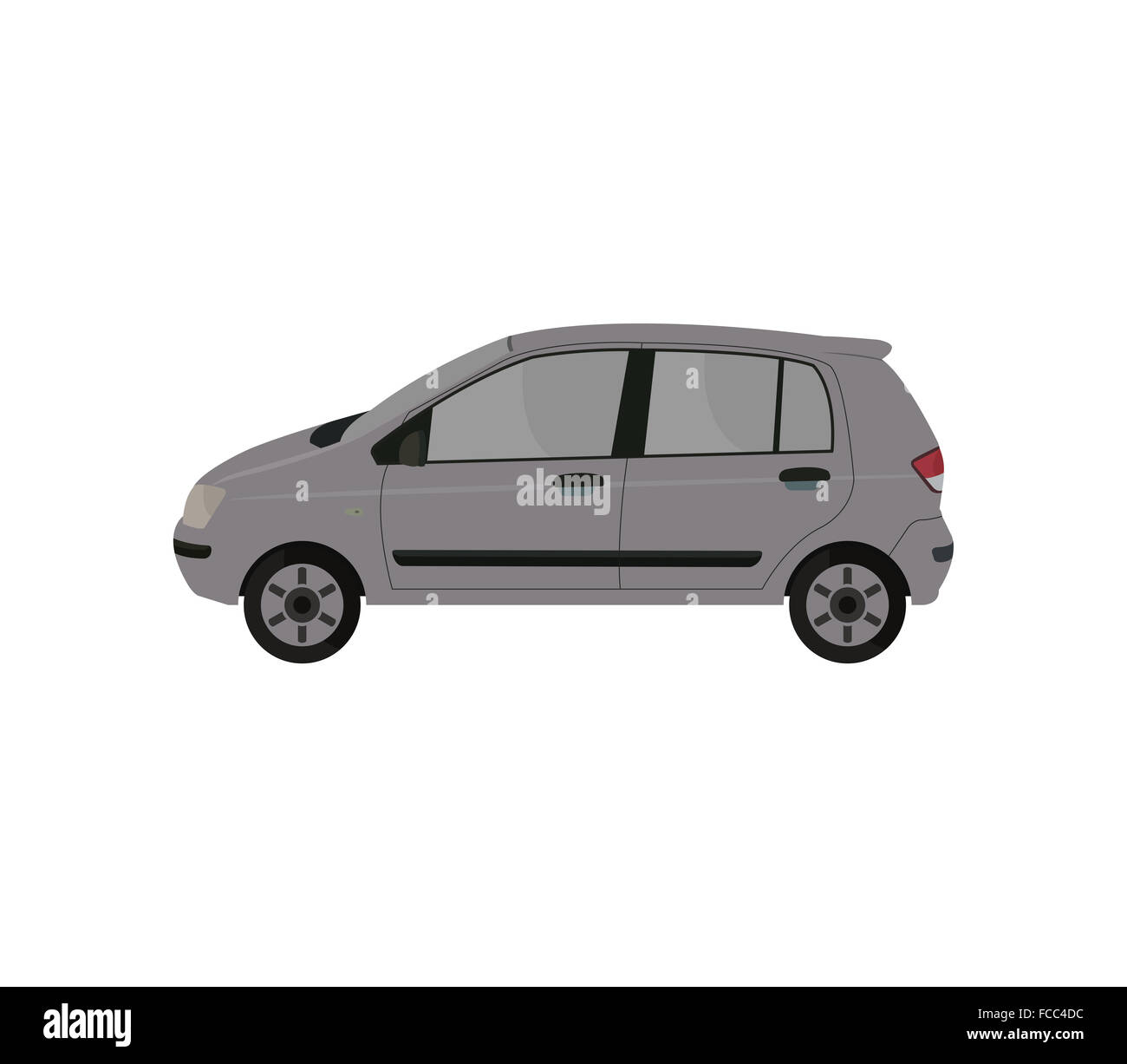 Car in flat design Stock Photo - Alamy