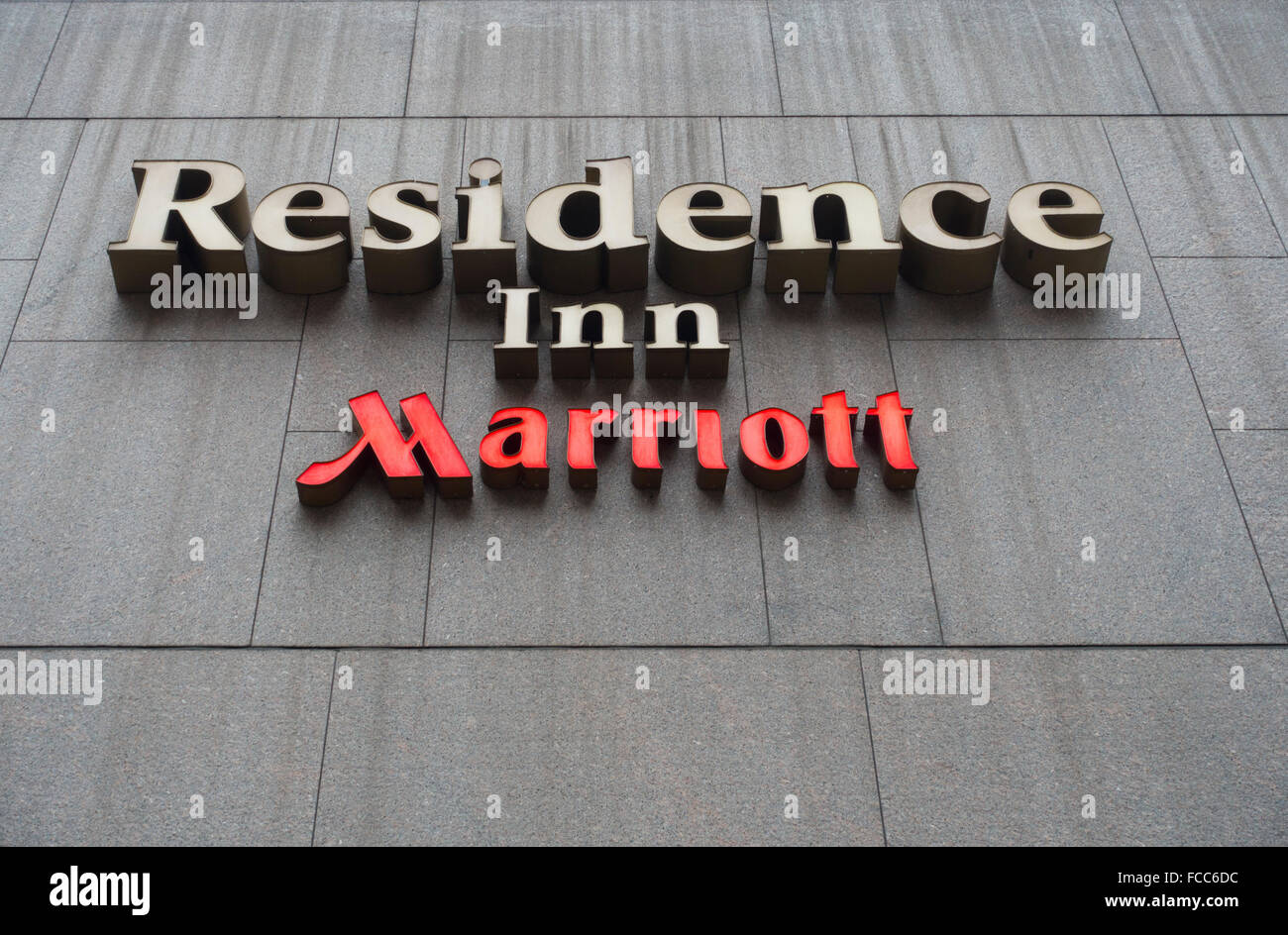 Residence Inn Marriott hotel in Manhattan NYC Stock Photo - Alamy