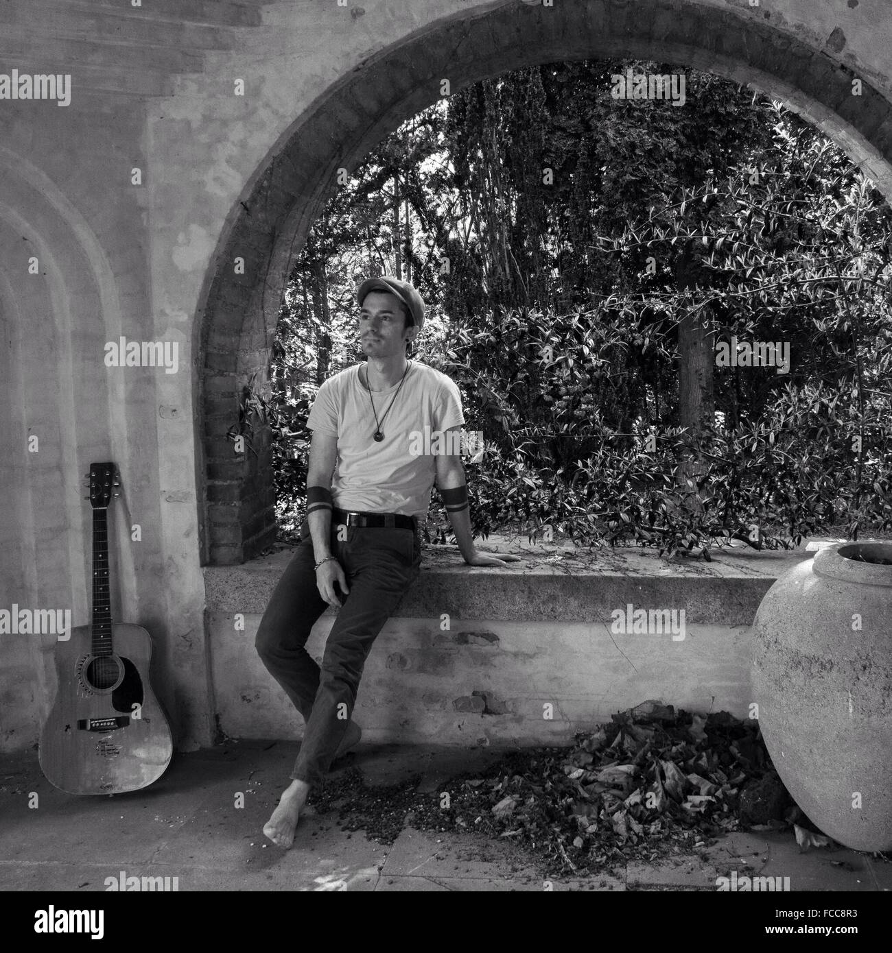 Man opening window hi-res stock photography and images - Alamy