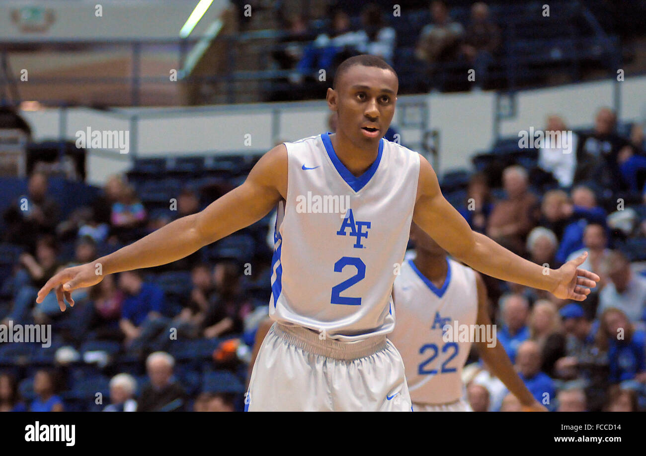 Colorado Springs, Colorado, USA. 20th Jan, 2016. Air Force guard, CJ ...