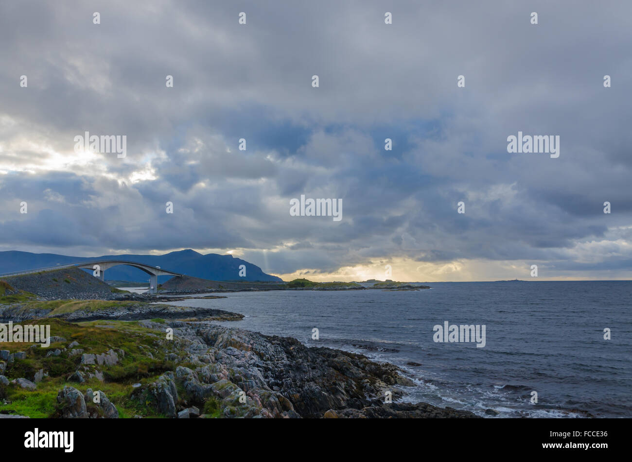 Atlantic road at the north of Norway Stock Photo - Alamy
