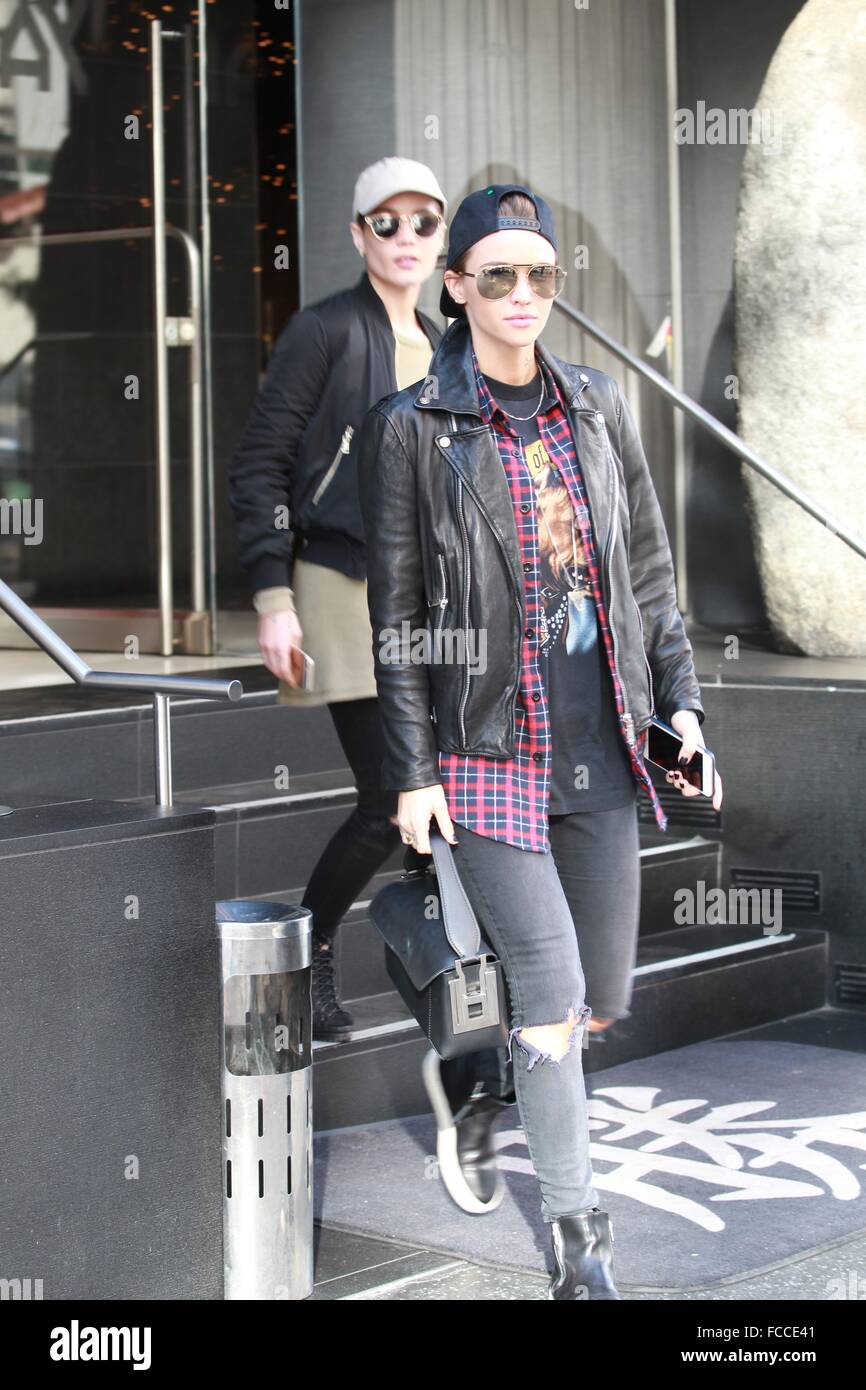 Ruby Rose was spotted out with a new girlfriend at Katsuya sushi in ...