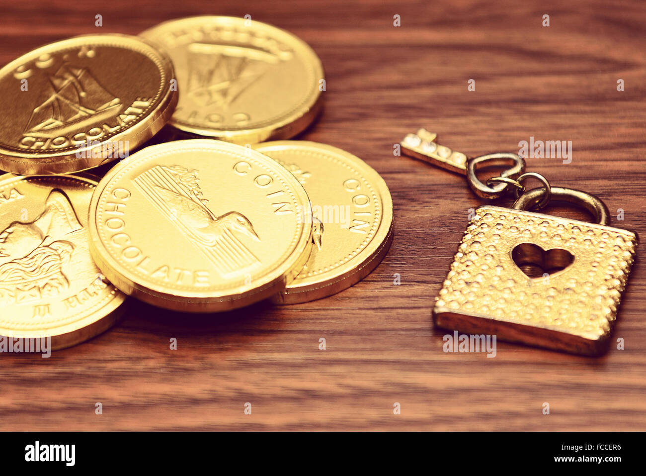 Lock of Golden Stock Photo - Alamy
