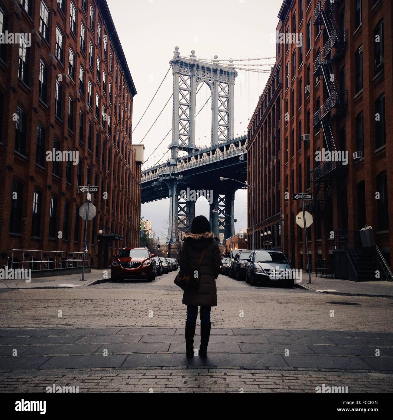 Brooklyn bridge full view hi-res stock photography and images - Alamy