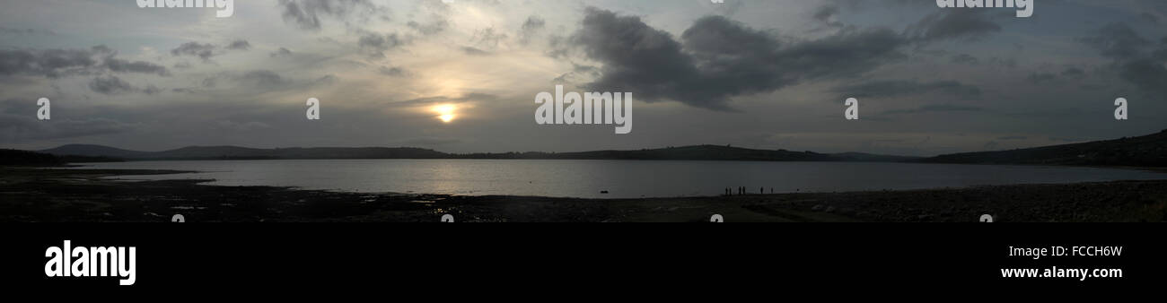Sun Rising Above Lake Stock Photo - Alamy