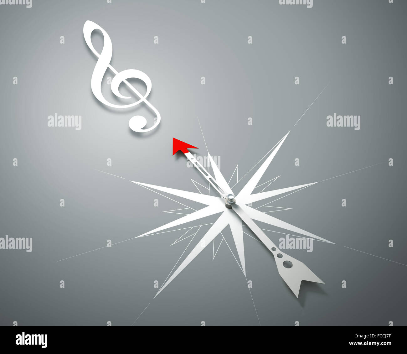 Conceptual image of compass pointing the direction Stock Photo - Alamy