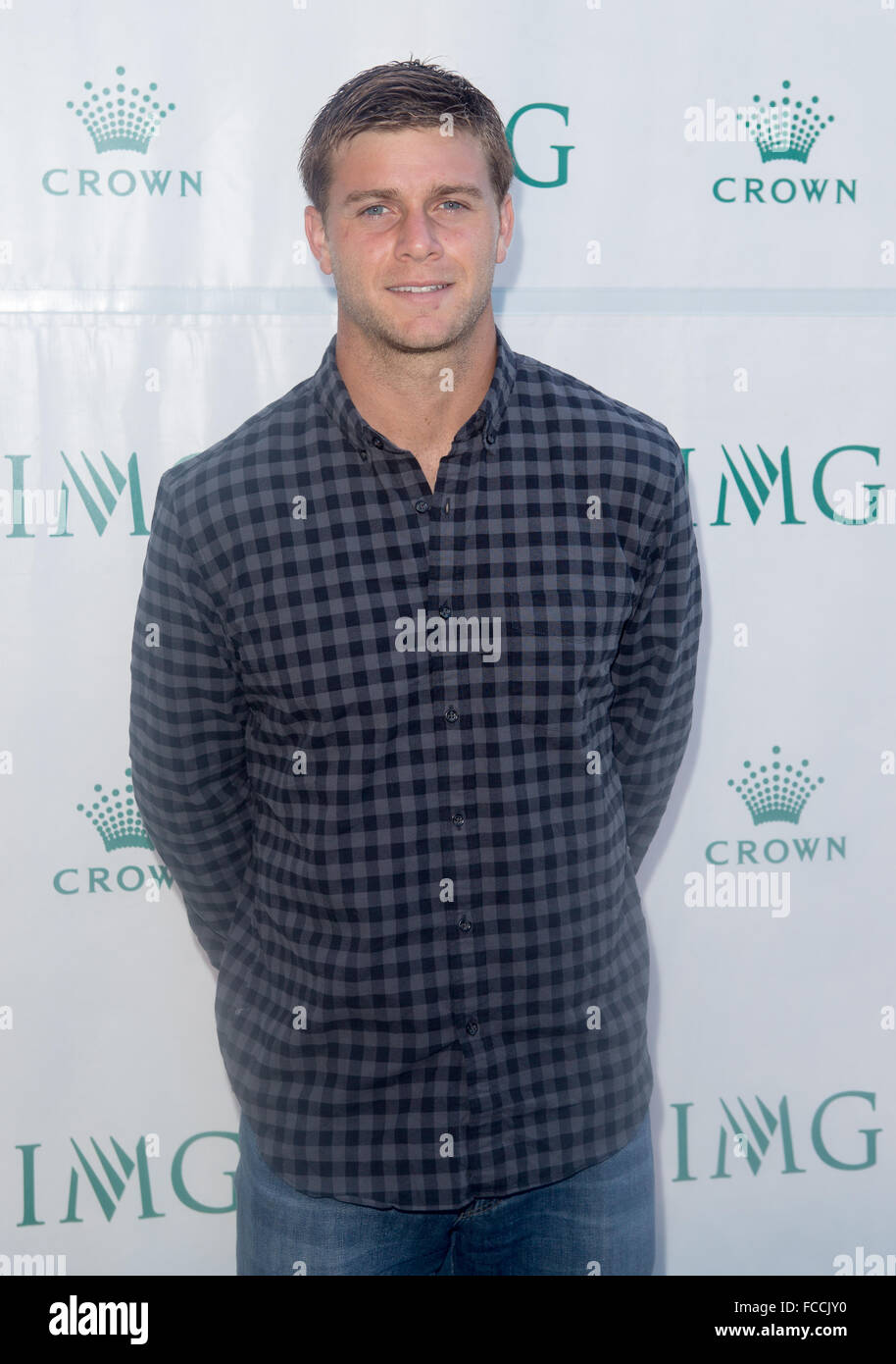 Ryan Harrison at the IMG players party, Crown, Melbourne January 22 ...