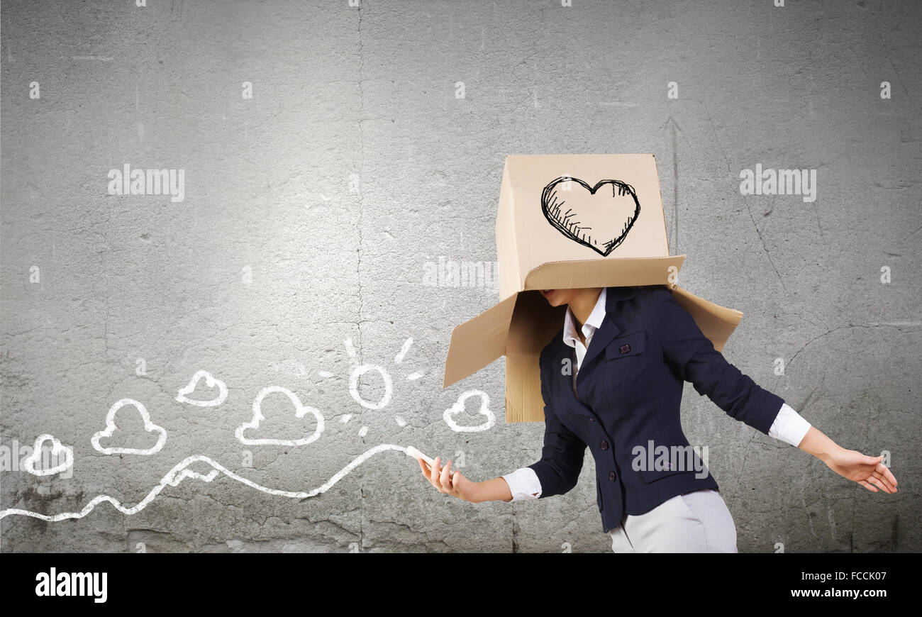 Funny empty box hi-res stock photography and images - Alamy