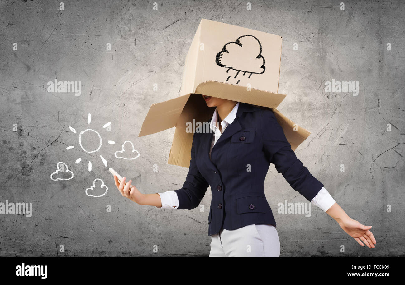 Funny empty box hi-res stock photography and images - Alamy