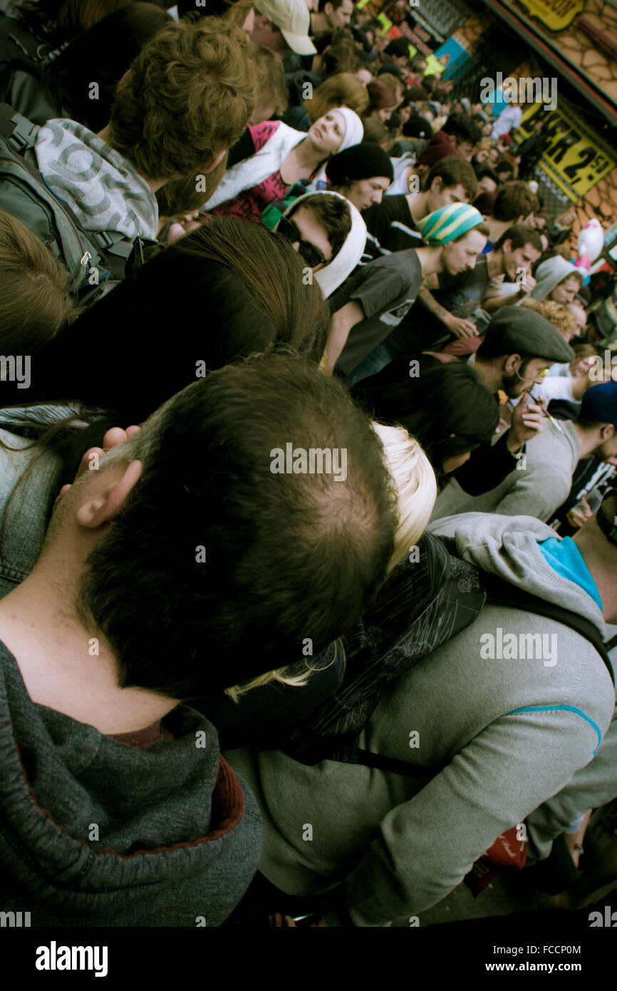 Crowd of men on street hi-res stock photography and images - Alamy