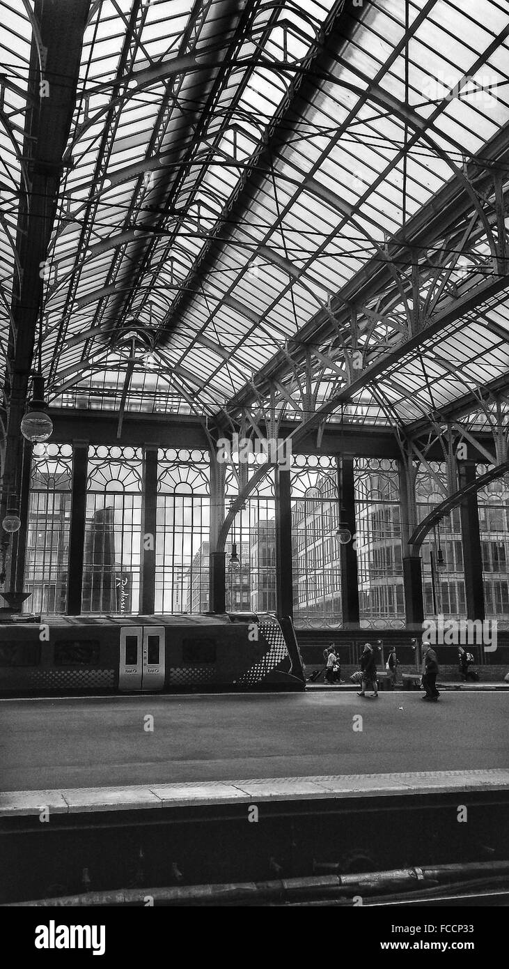 Railroad Station Platform Stock Photo - Alamy