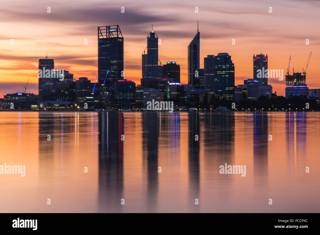 City At Waterfront Stock Photo - Alamy