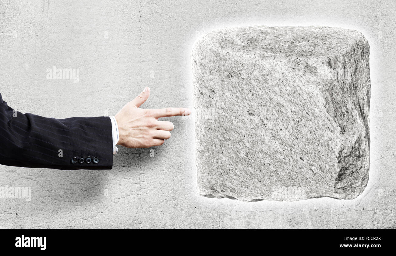 Pushing stone uphill hi-res stock photography and images - Alamy