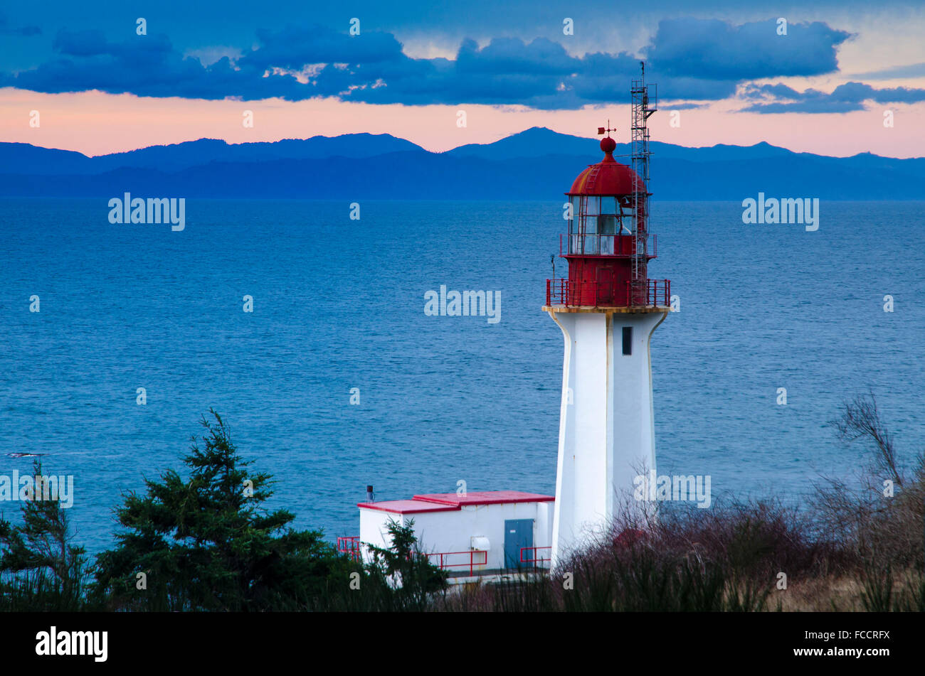 Sheringham Point Lighthouse, Shirley, British Columbia, Canada Stock ...