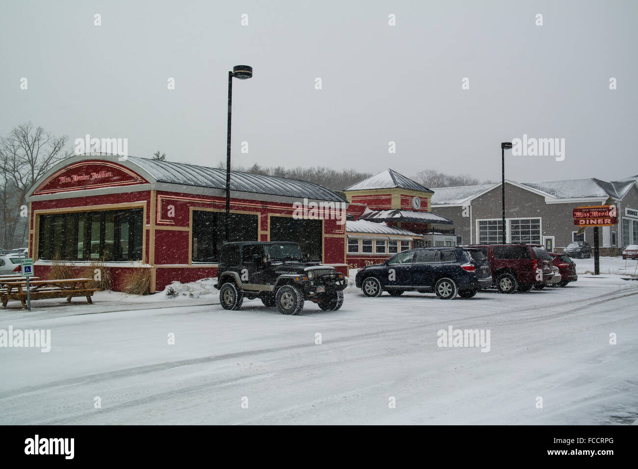 Car Parked Outside Restaurant High Resolution Stock Photography and ...