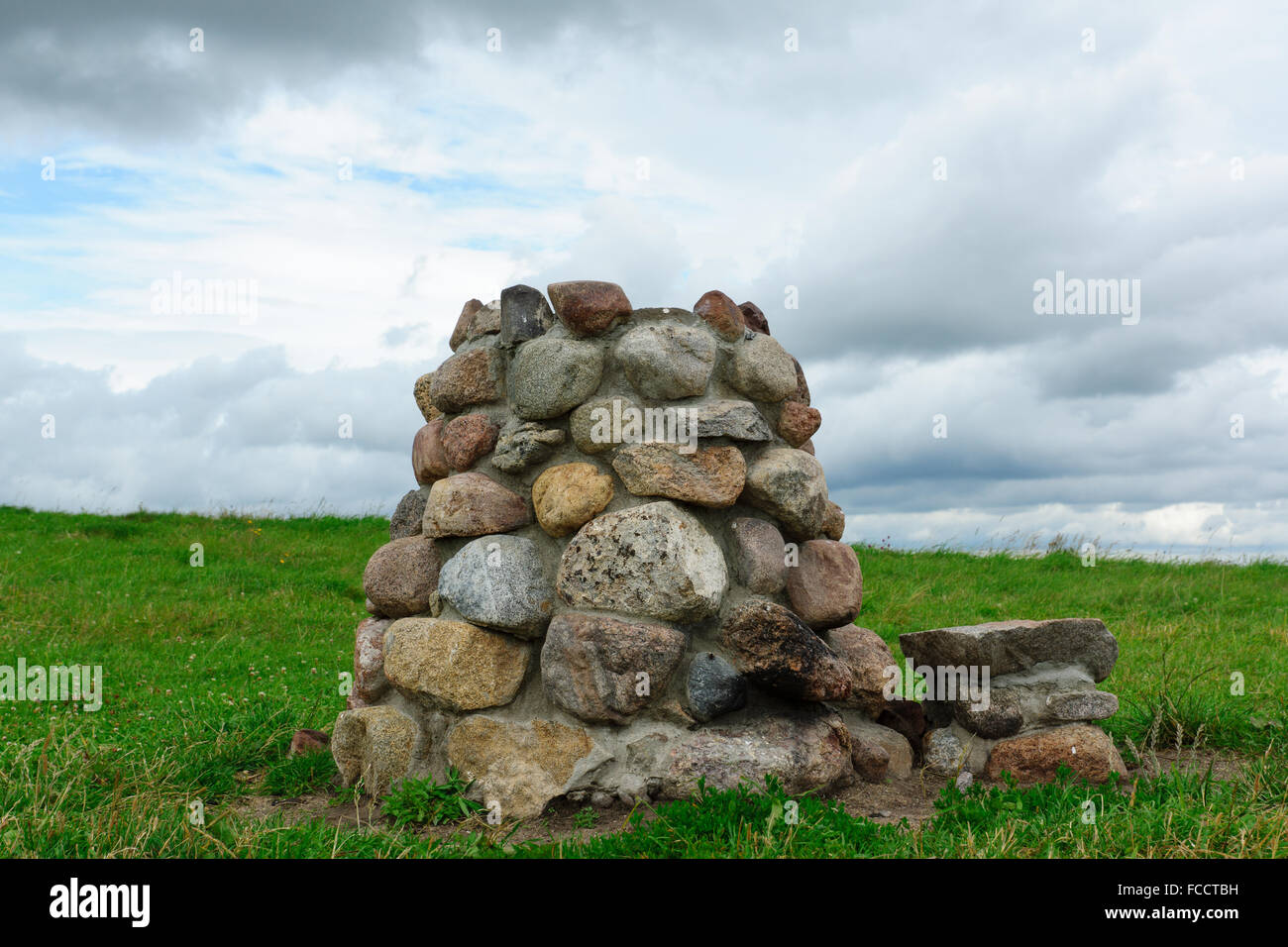 the pagan temple put from stones at hill top Stock Photo - Alamy