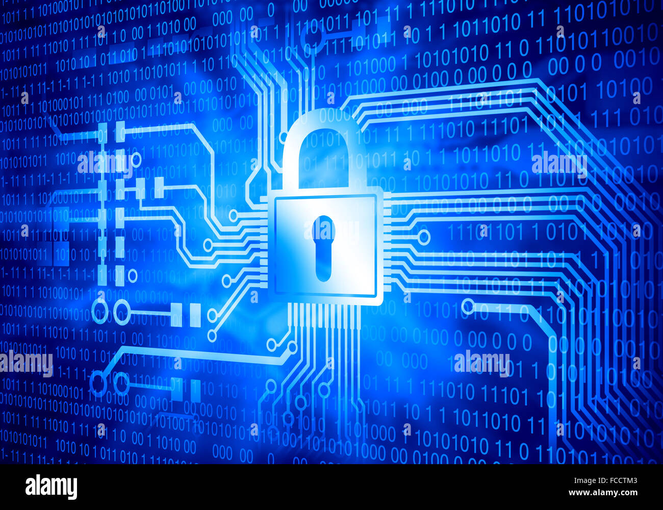 Background image of micro circuit with binary code Stock Photo - Alamy