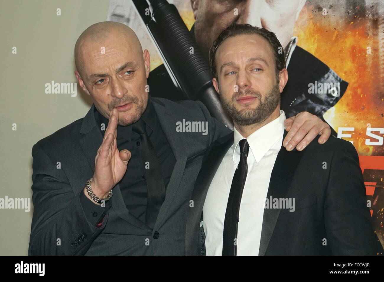 London, UK. 21st January, 2016. Sean Cronin and Sebastian Street cast ...