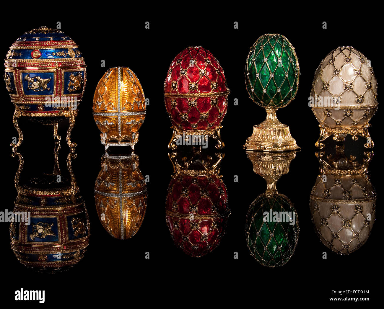 Group Faberge eggs Stock Photo - Alamy