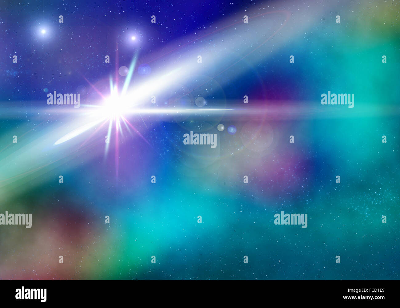 Backdrop image of star lights and beams Stock Photo - Alamy